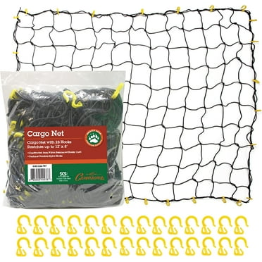 47"x 36" Super Elastic Cargo Net Bungee Nets Stretches To 80"x 60" Mesh ...