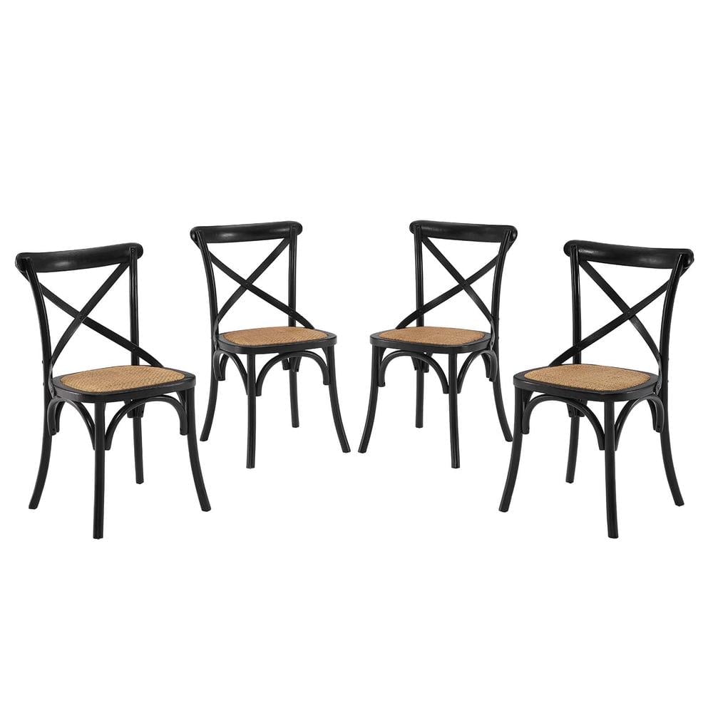 Click here for Modway Gear 18.5 Elm Wood And Rattan Dining Side C... prices