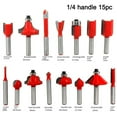 Carbide Woodworking Router Bit Set, 1/4" Shank Milling Cutters for ...