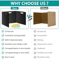 24 Pack Privacy Folders for Students - & Waterproof Plastic Study Desk ...