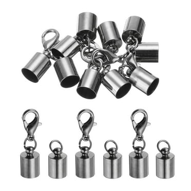 Uxcell Cord End Caps, 100Pcs 3.5x8.5mm Metal Spring Coil End Tips Crimp ...