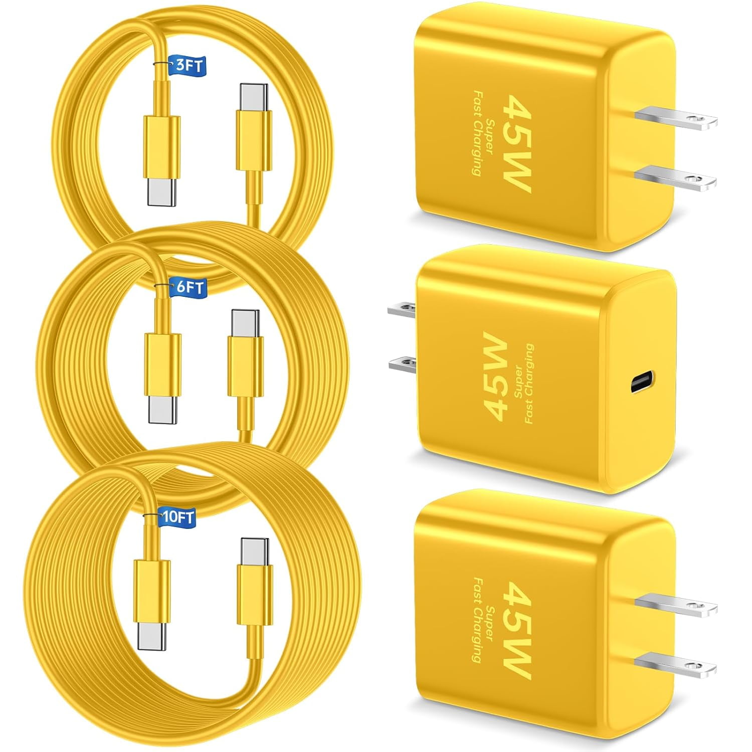 Click here for Unbranded No 45w Super Fast Charger Type C 3pack 4... prices