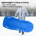 4FT Blue Polar Glide Snow Sled, Dual-Rider Sport Toboggan with Pull ...