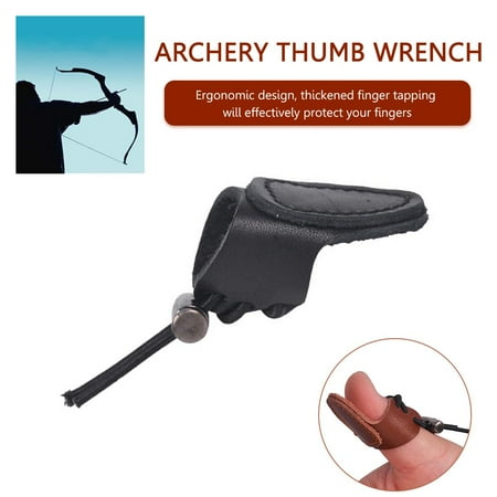 Peggybuy Archery Thumb Ring Tab Guard Recurve Bow Arrow Finger Tip ...