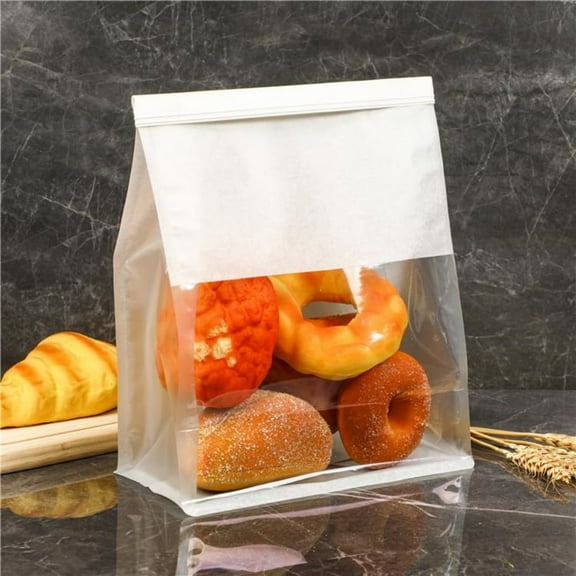 Trianu 20 Pcs Paper Bread Bags for Homemade Bread 10.6x8.7x4.5in ...