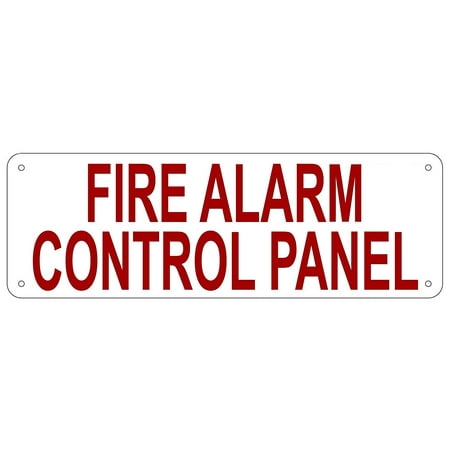 FIRE ALARM CONTROL PANEL SIGN (Reflective, Aluminium 4X12) - Walmart.com