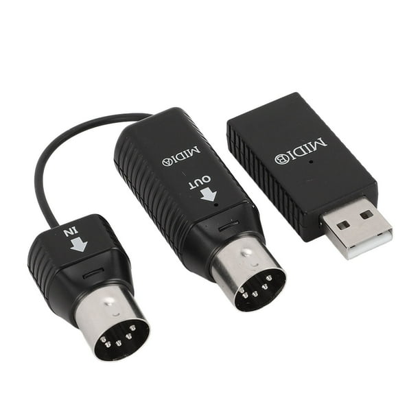 USB MIDI Adapter, MIDI Adapter Plug and Play Low Latency Type C ...