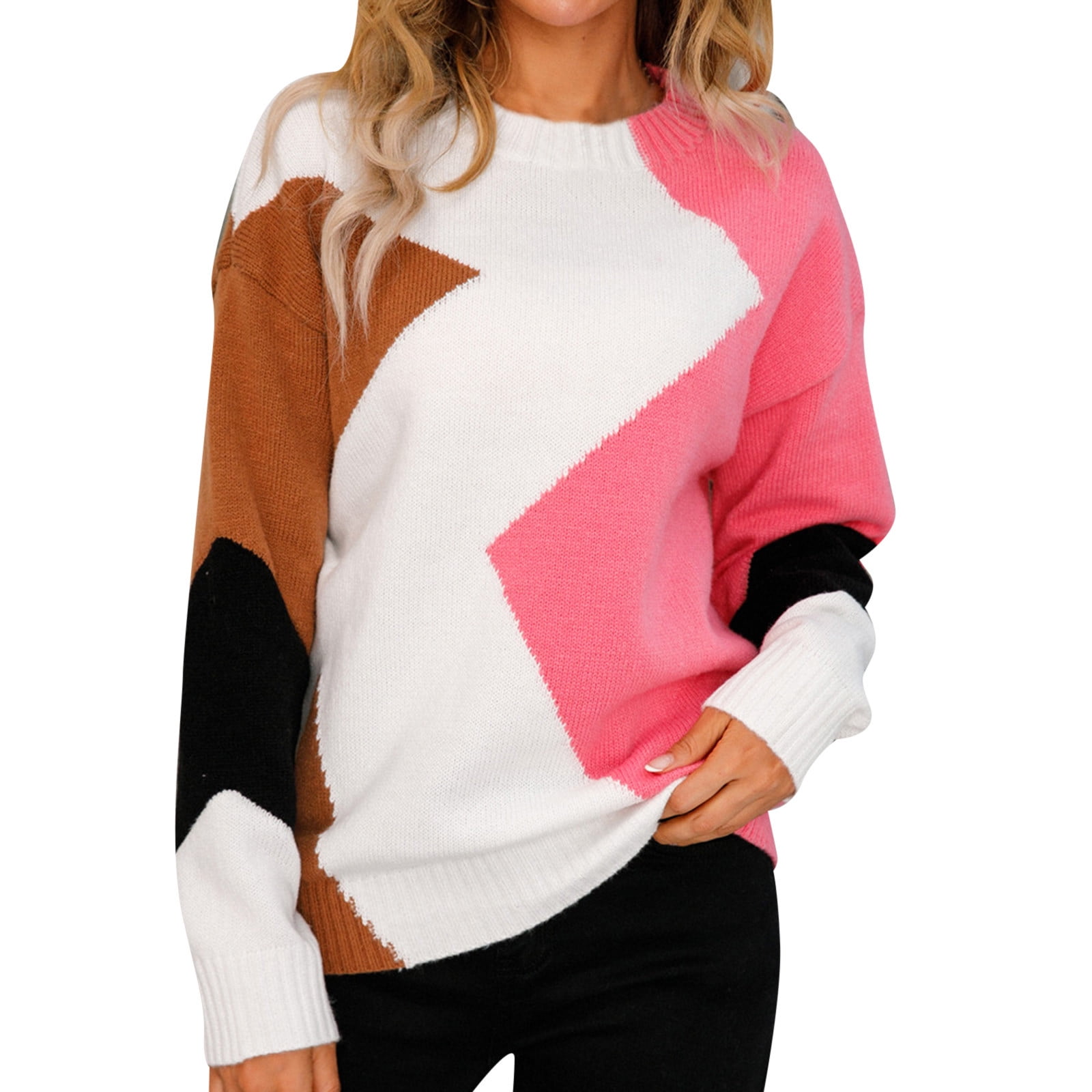 Click here for Zhangmingg Underlay Pullover Sweater Long Sleeve R... prices