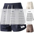 hlysgo Mens Big and Tall Shorts Elastic Waist Drawstring Casual Short ...