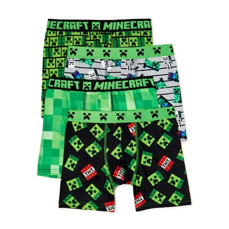 Minecraft Boys Underwear, 5 Pack Briefs Sizes 4-14 – BrickSeek