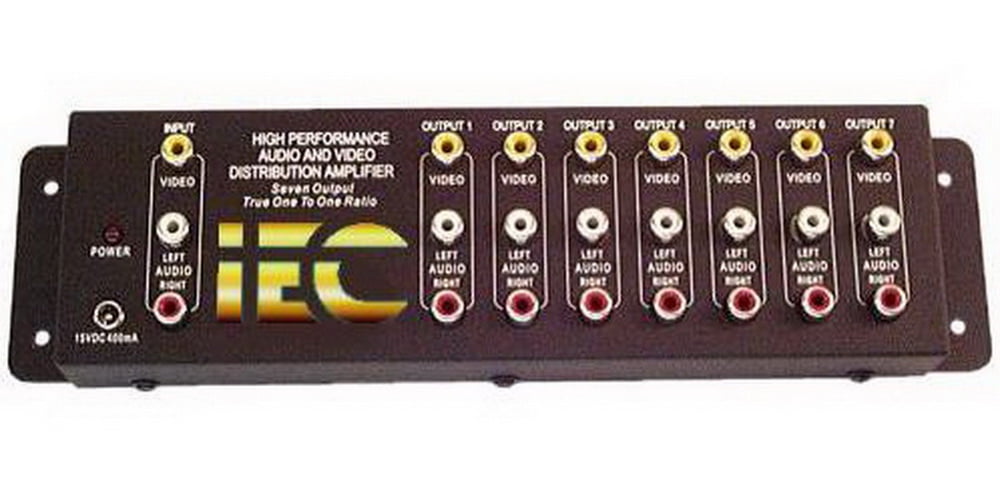IEC ADP5147 7 way splitter for Composite Video plus Stereo Audio ...