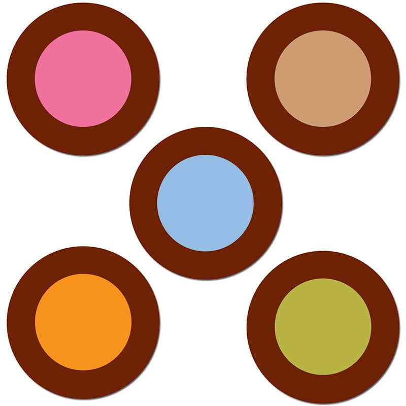 CTP7174 - Dots on Chocolate Dots Hot Spots Stickers by Creative ...