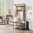 Free Shipping! Renwick 2 Pieces Metal Hall Tree with Shoe Storage ...