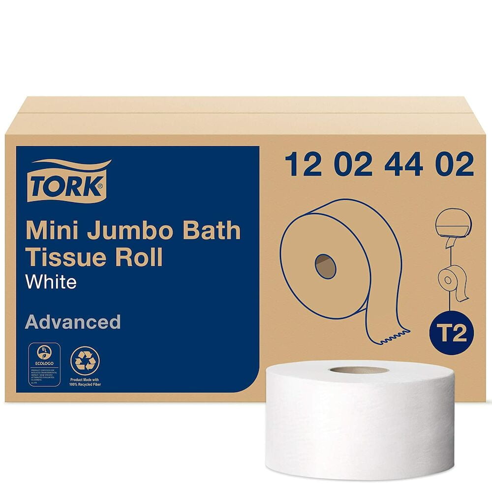 Click here for Tork Mini Jumbo Toilet Paper Roll  White  2-Ply  1... prices