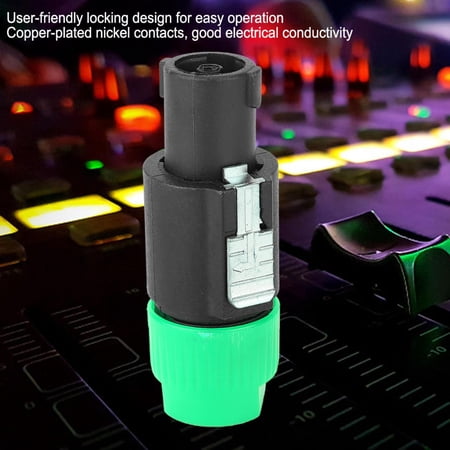 ANGGREK Audio Speaker Connector, Speakon Plug, Functional Copper Nickel ...