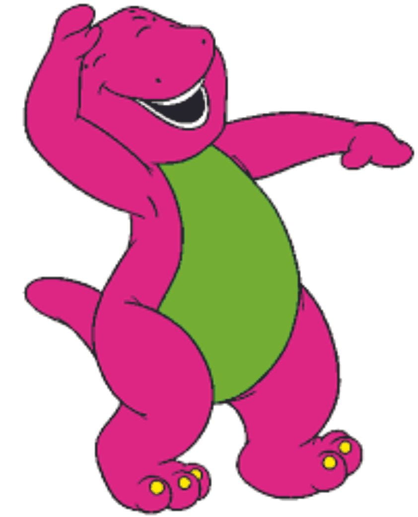 Barney The Dinosaur Mascot