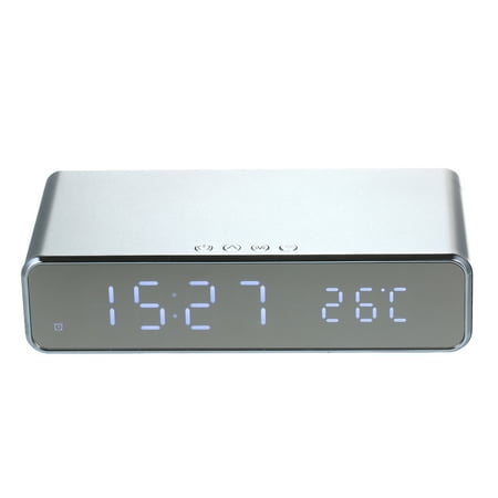 Wireless Desk Clock Led Digital Clock Temperature Meter ℃/ ℉ Switchable ...