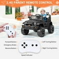 FUNTOK Kids 12V Rideable Electric Toy Car, Remote Control, Open Doors ...