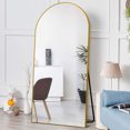 71" x 32" Floor Mirrors Free Standing Arched Full Length Mirrors Gold ...