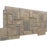 Ekena Millwork 49"W x 24 1/2"H x 1 1/4"D Castle Rock Stacked Stone ...