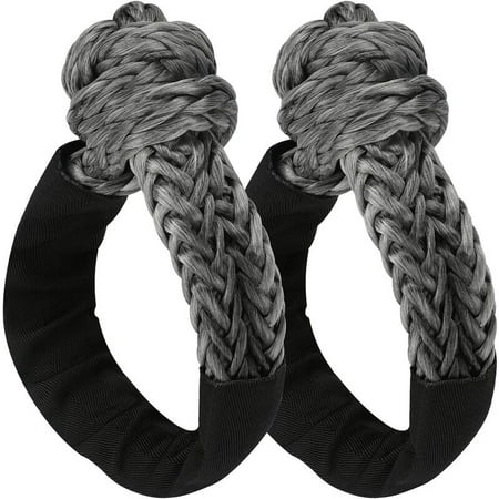 Soft Shackle 2 Pieces Soft Off-Road Shackle Rope, Soft Recovery Shackle ...