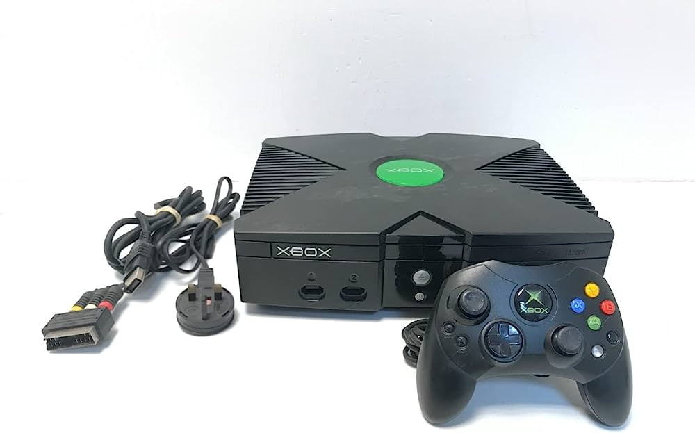 Microsoft Xbox Original Video Game Console with Controller and Cables ...