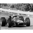 Formula one race car moving on a track Canvas Art - (24 x 36) - Walmart.com