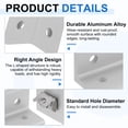 Uxcell 6Pcs 4 Hole Inside Corner Bracket, L Bracket Connector for 4080 ...