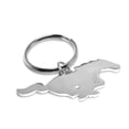 iPick Image for Ford Mustang White 3D Die-Cut Metal Key Chain Key-Charm ...
