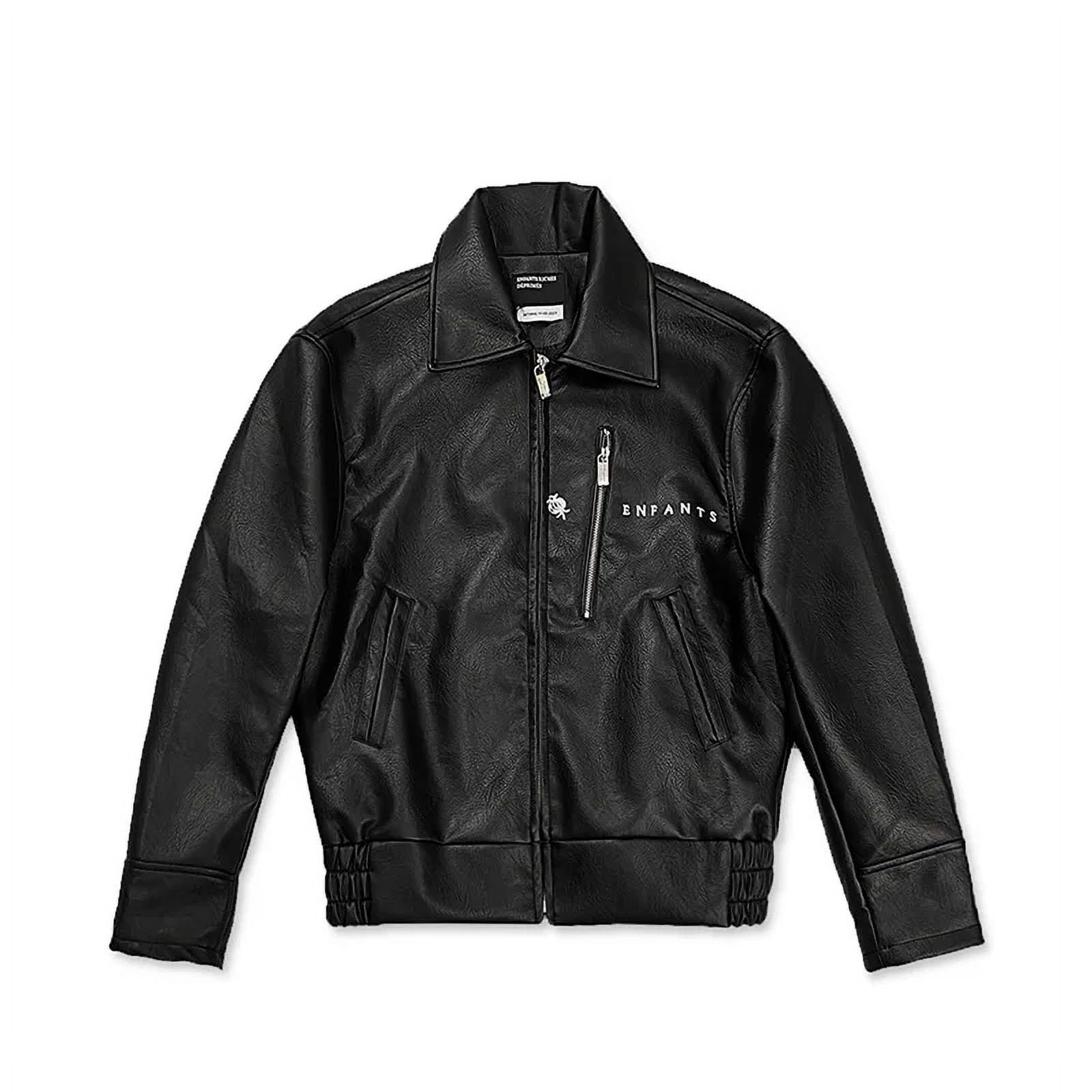 24FW Zipper ERD Leather Motorcycle Jackets Men Women Streetwear Coats ...