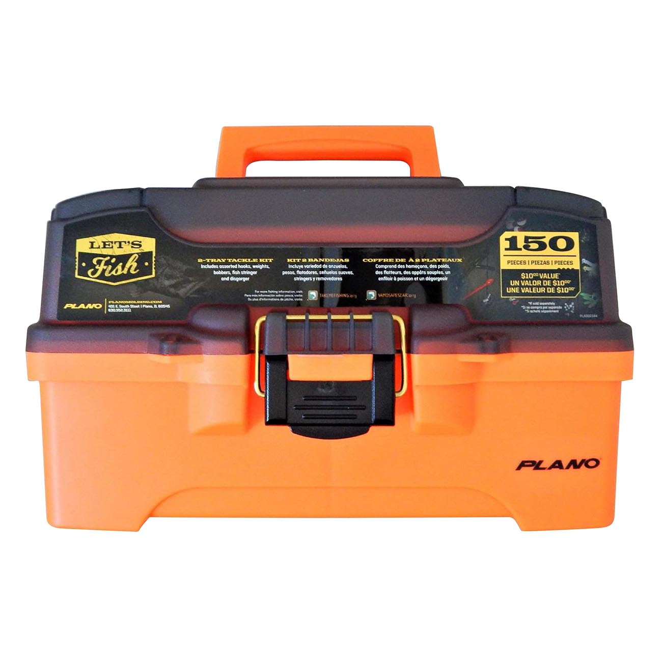Plano Let's Fish! Two-Tray Tackle Box with Starter Kit - Walmart.com Plano Let's Fish! Two-Tray Tackle Box with Starter Kit - Walmart.com