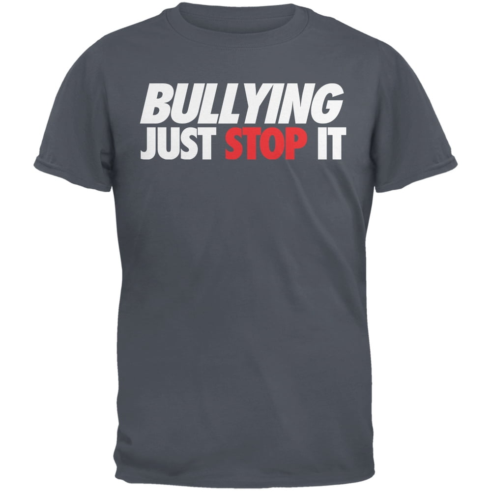 Click here for Old Glory Just Stop It Bullying Charcoal Adult T-S... prices