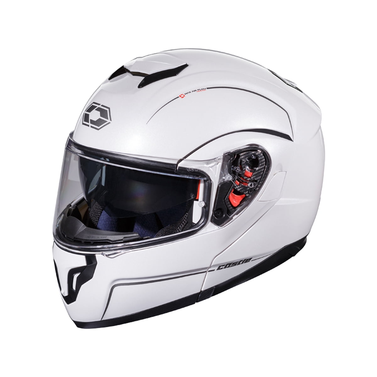 Castle X Adult Modular Motorcycle Helmet DOT ATOM SV SOLID Walmart castle-x-adult-modular-motorcycle-helmet-dot-atom-sv-solid-walmart