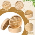 Bamboo Steamer 2 Tier 10-inch Steaming Basket With Handle Bun Vegetable ...