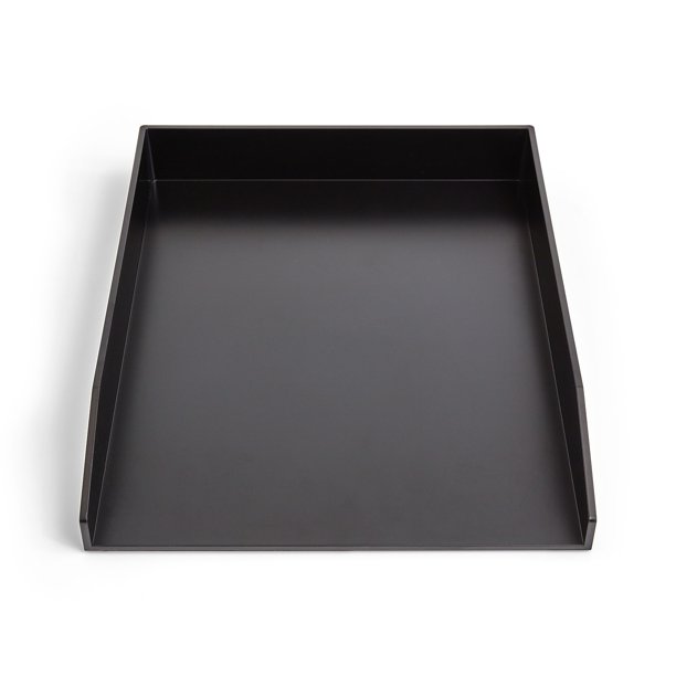 TRU RED Front Load Stackable Plastic Letter Tray Blk TR55253 - Walmart.com