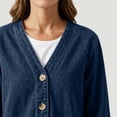 Bixock Fall/Winter Women Jean Jacket Long Sleeve Denim Shirts Button ...