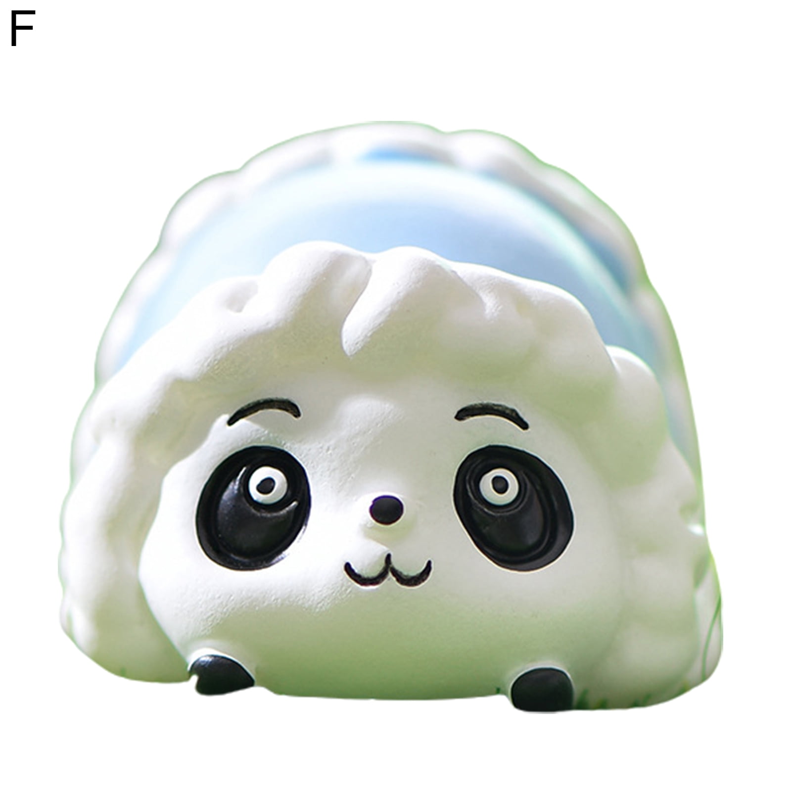 LIWEN Panda Figurine Cartoon Exquisite Casting Cute Fairy Garden Panda ...