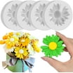4Pcs Polymer Clay Silicone Molds, Mini Flowers, Leaves, Butterflies ...