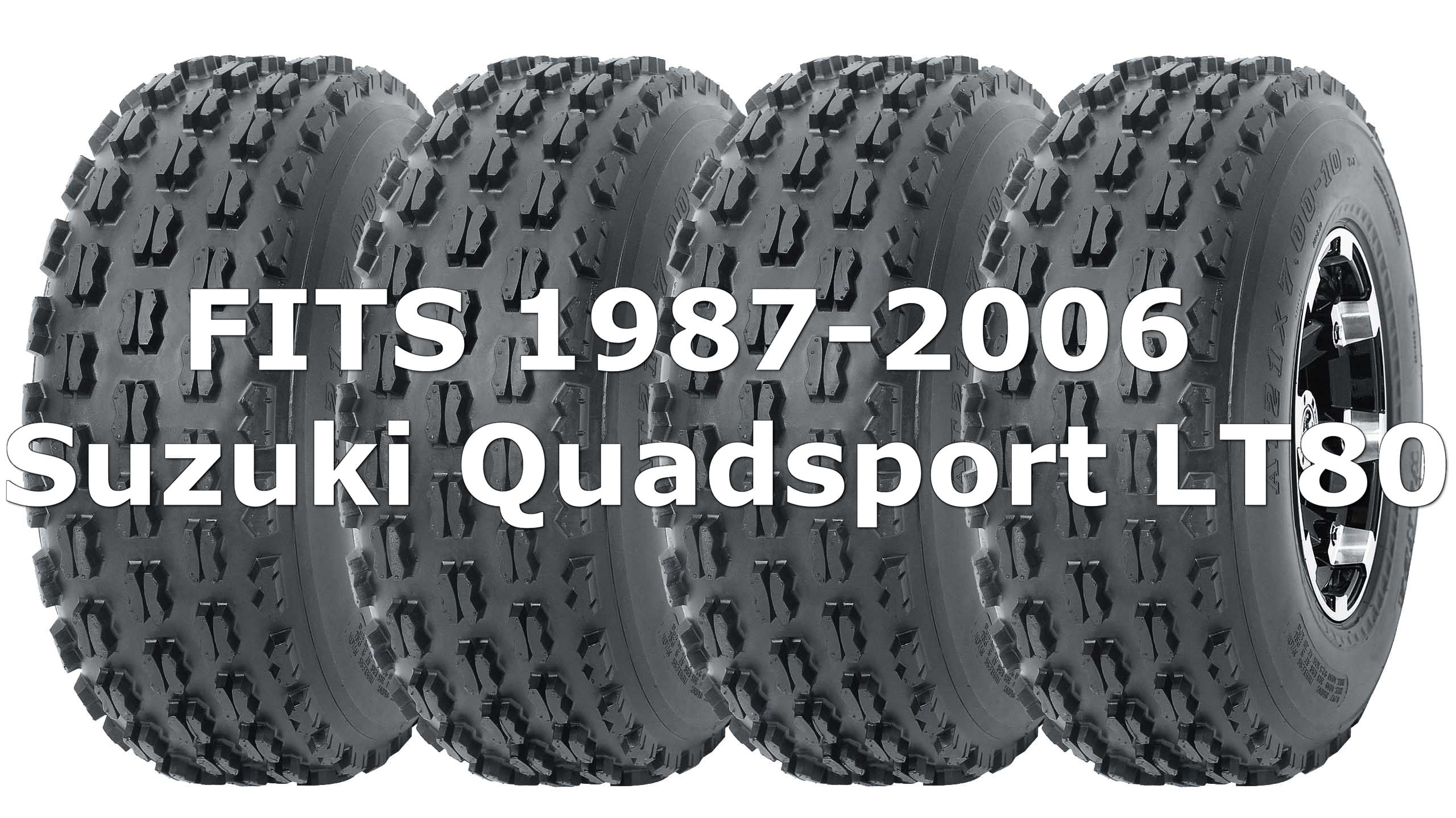 Suzuki Quadsport LT80 1987-2006 Full Set Wanda Sport ATV tires 19x7-8 ...