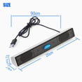 Ryhampaper Wired Computer Speakers Soundbar 2.0 Stereo Bass Sound USB ...