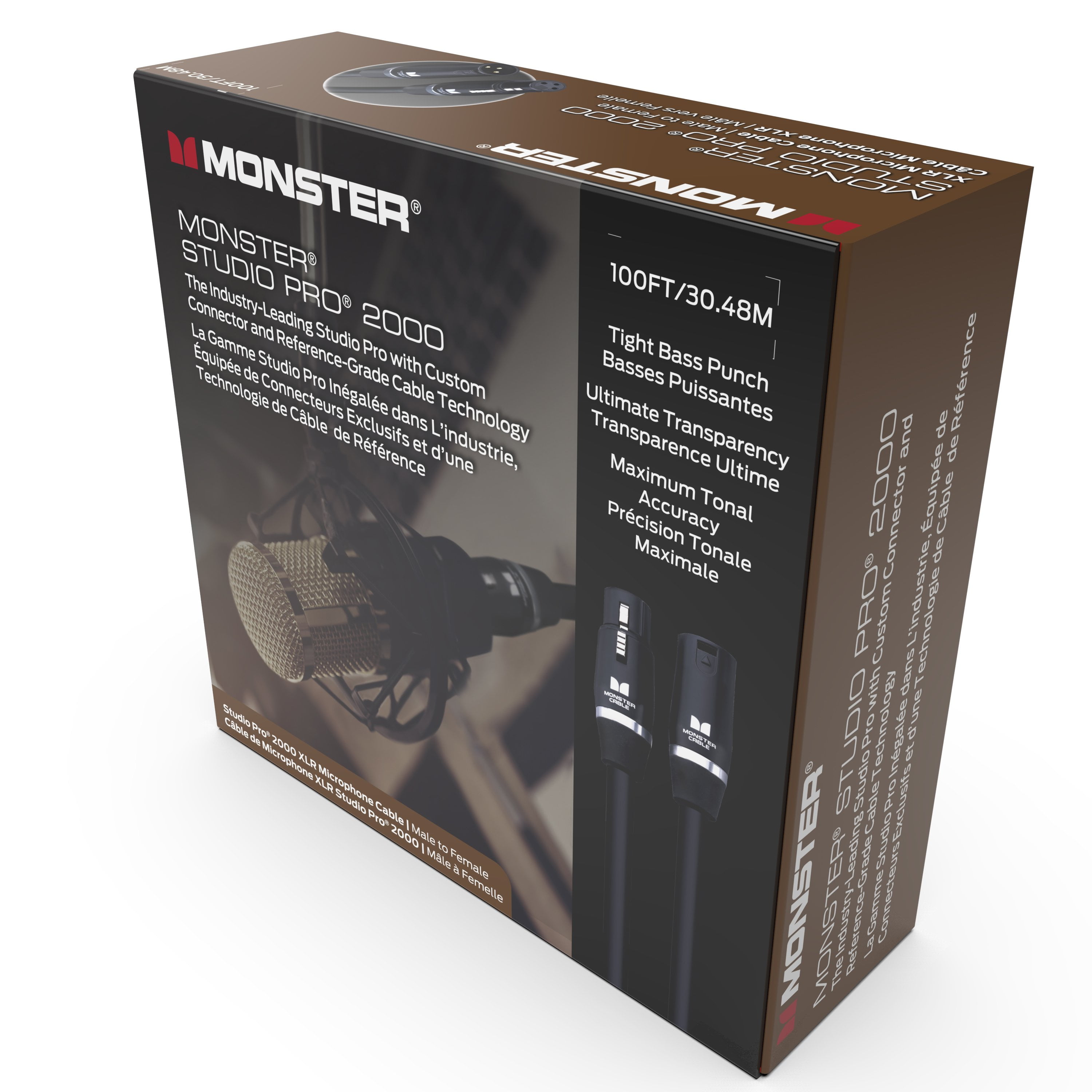 Monster Studio Pro 2000 100 Microphone XLR Male - Female Cable - SP2000 ...