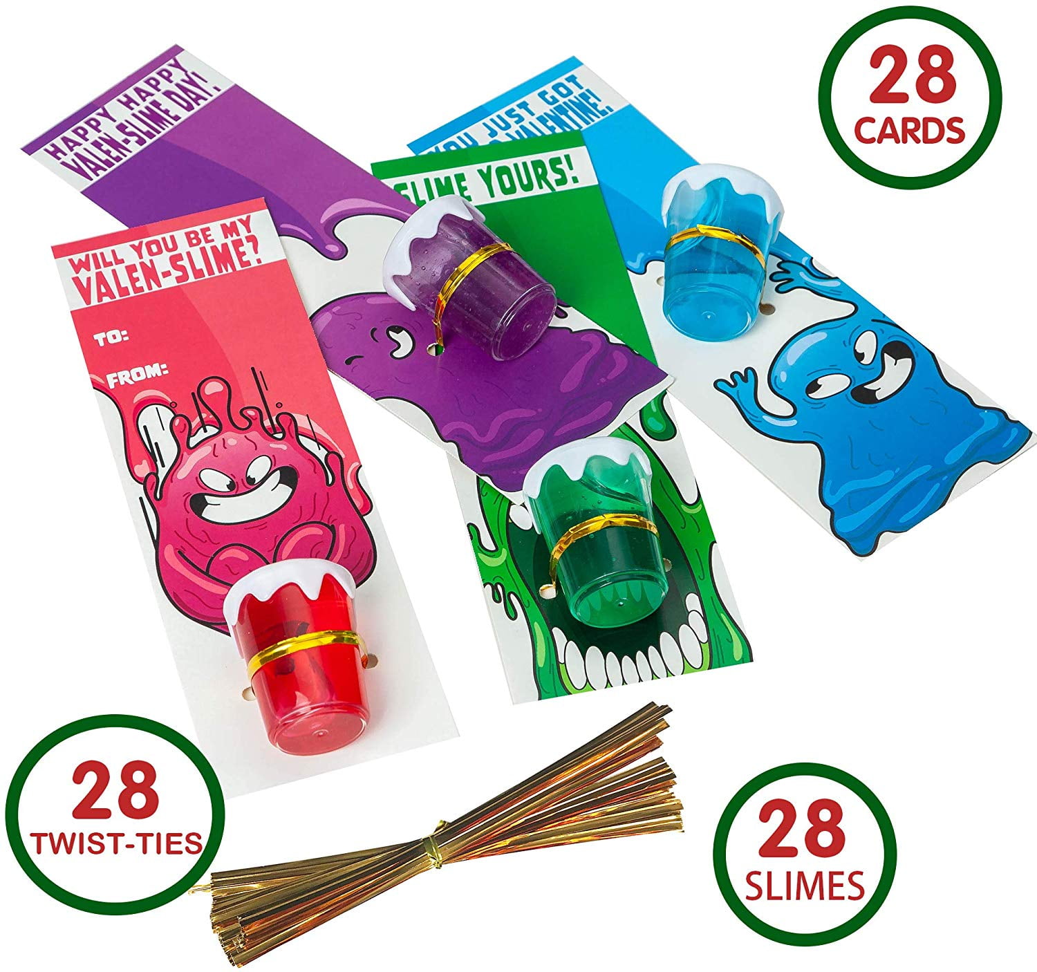 Party Supplies Paper & Party Supplies Unicorn Valentine's Day Slime ...