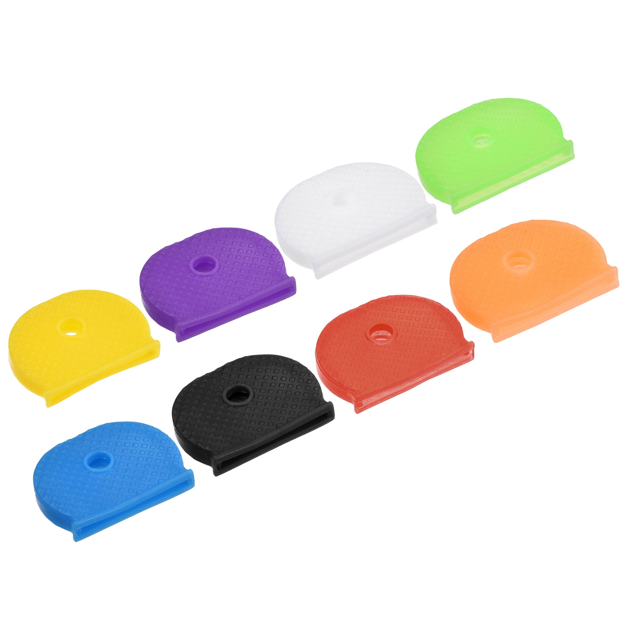 Uxcell Silicone Keys ID Sleeve Identifier Key Cap Cover Tags, 8 Colors ...