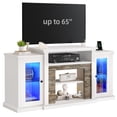 Uforic LED TV Stand w/Power Outlets for 65 55 Inch TV, TV Console ...