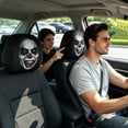 2Pcs Car Headrest Covers Soft Polyester Stretchy Fabric for Auto ...