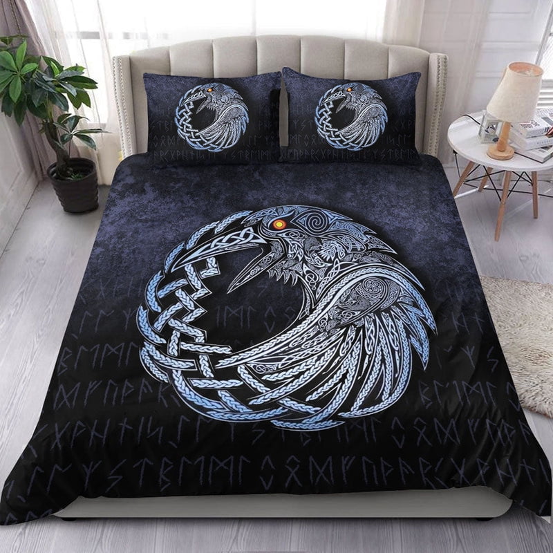 Juego de cama vikingo Vikings Raven Versión especial azul Juego de cama ...