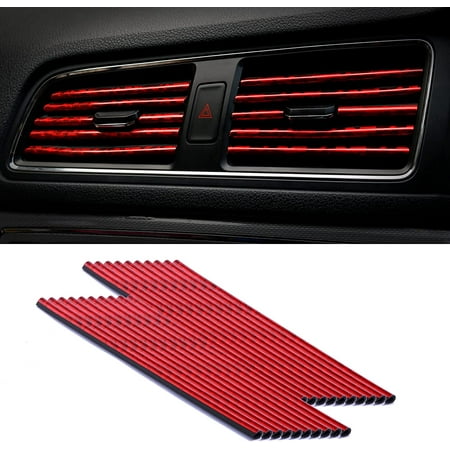 SINGARO 20 Pieces Car Air Conditioner Air Outlet Decorative Strips ...