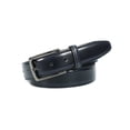 CINNI LEATHER Men’s Genuine Leather Formal Belt Glossy Navy Blue ...