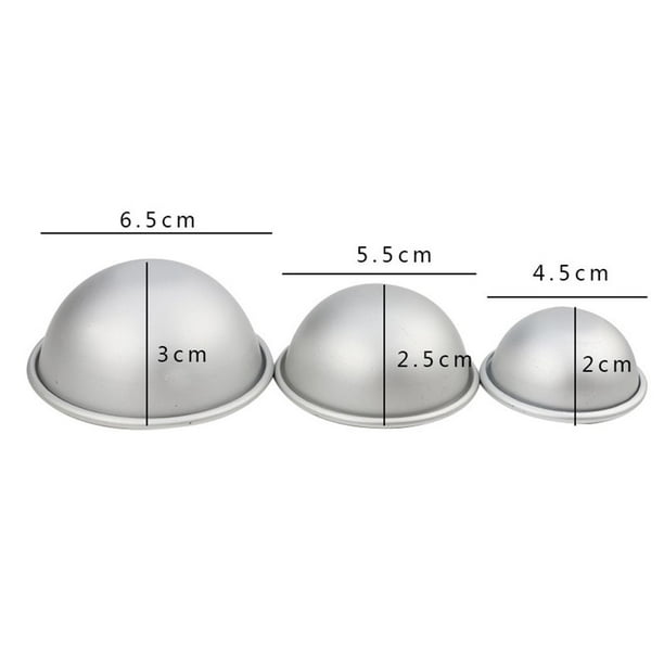 fastboy 6pcs Aluminum Alloy Half Ball Cake Mold Fast Shaping Mould ...
