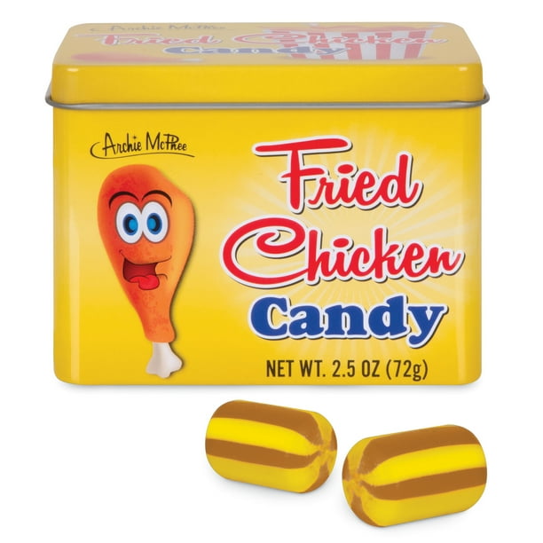 Collections Etc Fried Chicken Flavored Candy in Collectible Tin ...